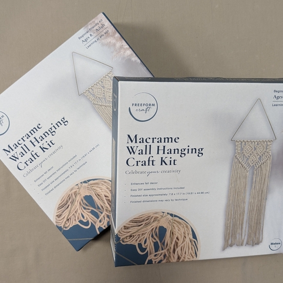 Freeform Craft | Art | New In Box Set Of 2 Freeform Craft Macrame Wall ...